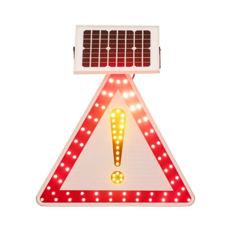 Panneau de signalisation lumineux Point d'exclamation - Panostock