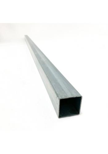Poteau carré en acier zingué 40x40 mm avec obturateur - Panostock