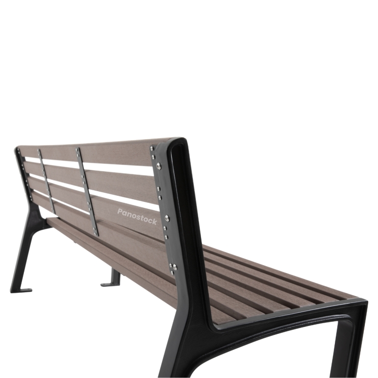 Banc urbain d'extérieur bois longueur 1800 mm - Panostock